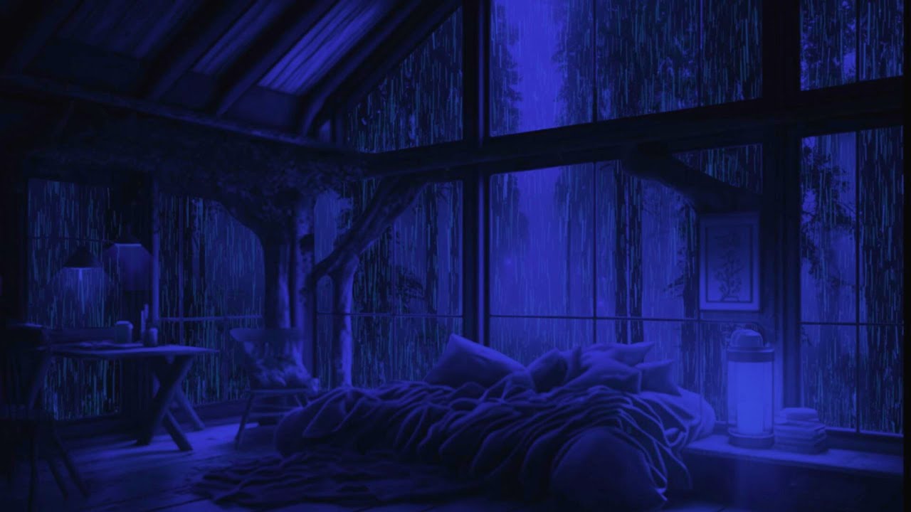 INTENSE Rain & Thunderstorm in Dark Cabin for Relaxation & Sleep ...