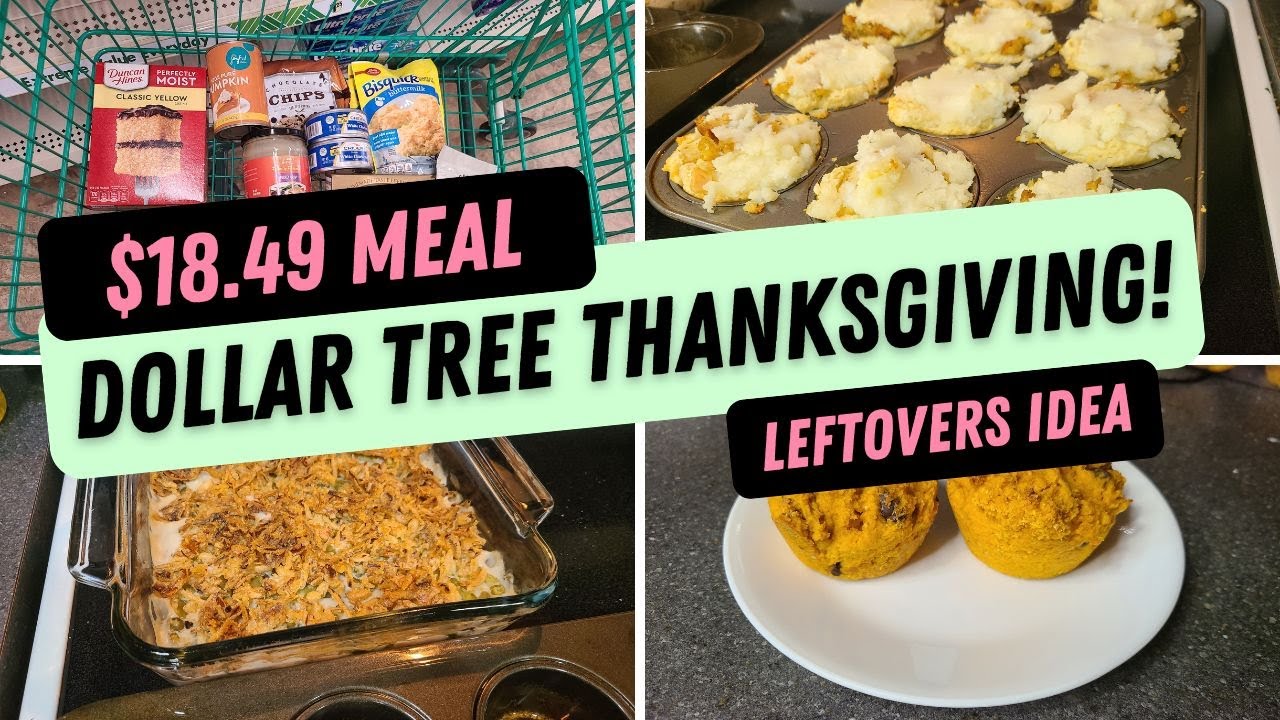 *NEW FOR 2022* DOLLAR TREE THANKSGIVING! || $18.49 SMALL-FAMILY DINNER ...
