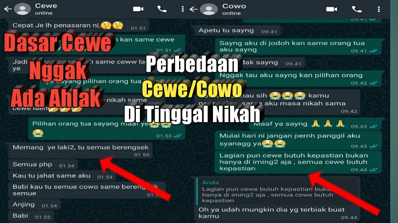 Perbedaan Cewe Sama Cowo Saat di Tinggal Nikah - YouTube