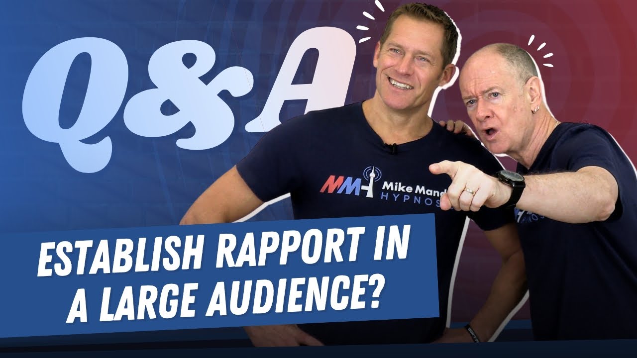 How to Establish Rapport With a Large Audience - YouTube