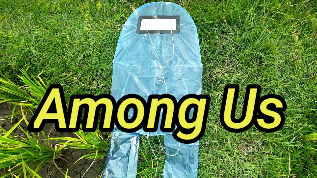 cara membuat layangan Among Us / how to make kite game Among Us - YouTube