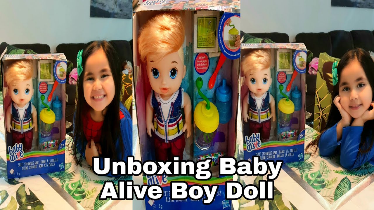 UNBOXING BABY ALIVE BOY DOLL | SWEET SPOONFULS BABY DOLL BOY #UNBOXING ...