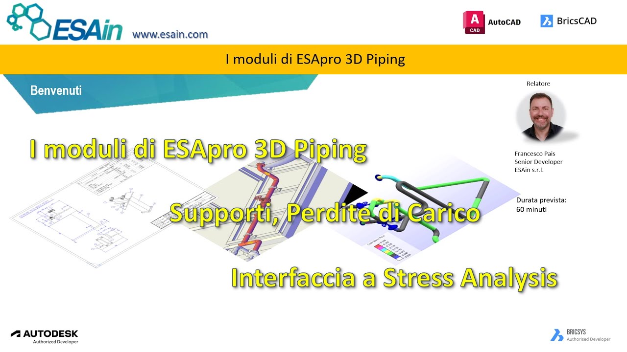 ESAin Webinar ESApro Supports, ESApro Head Loss e ESApro Stress ...