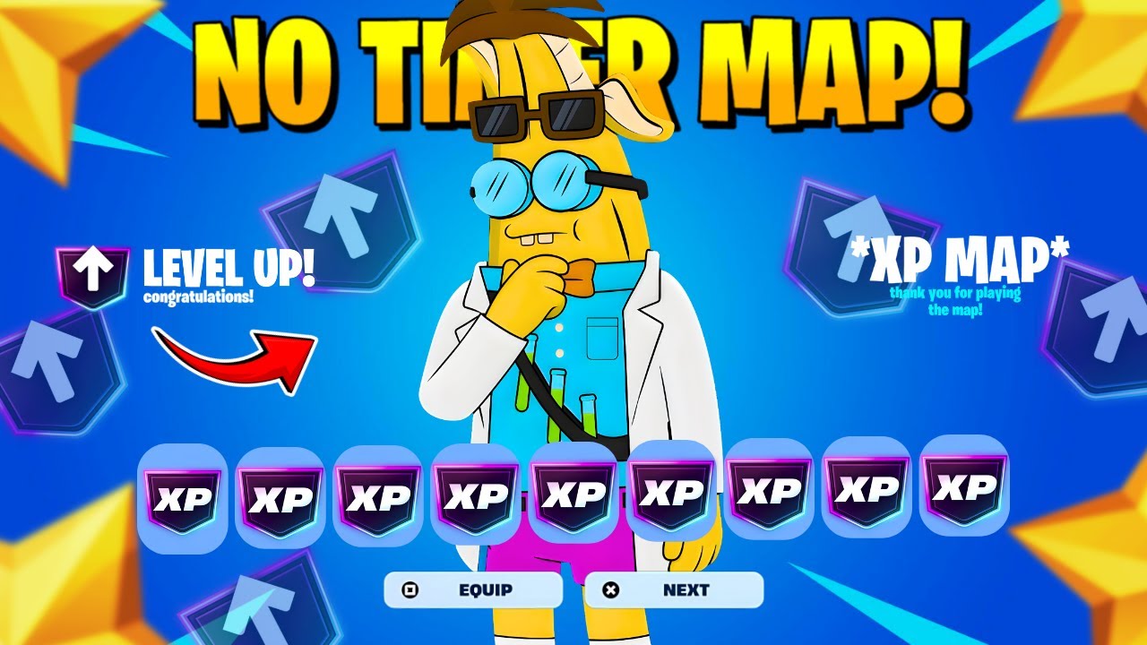 *NO TIMER* Fortnite EASY AFK XP GLITCH MAP How To LEVEL UP FAST in ...