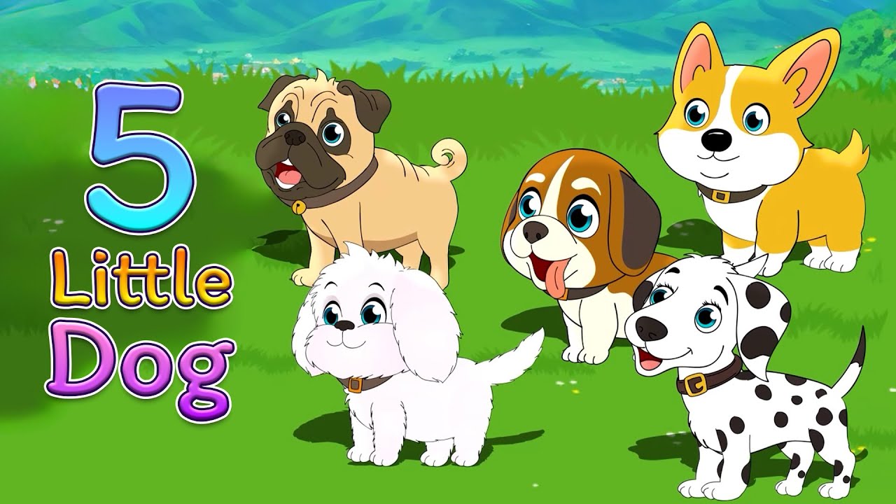 เพลงFive Little Dog I CVM Kids Song - YouTube