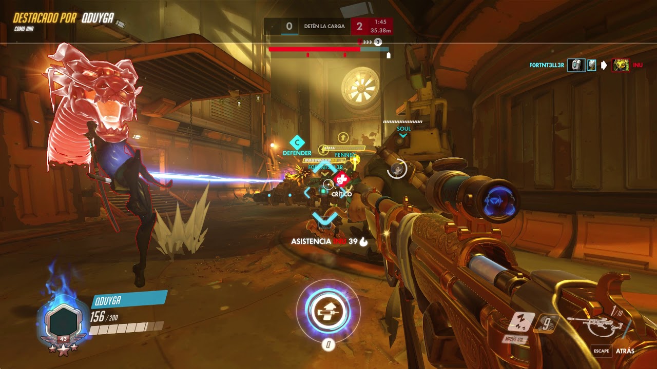 overwatch- ana sleeping dart - YouTube