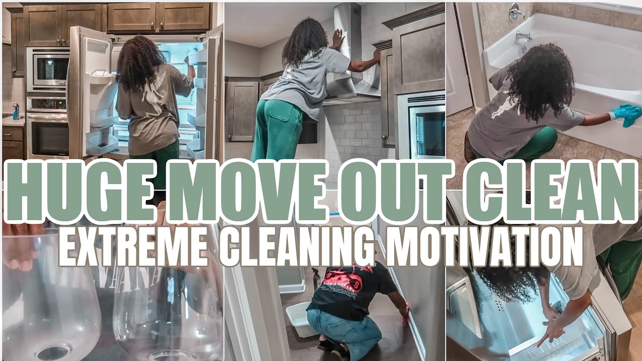 HUGE MOVE OUT CLEAN WITH ME | EXTREME CLEANING MOTIVATION | 2025 MOVE ...