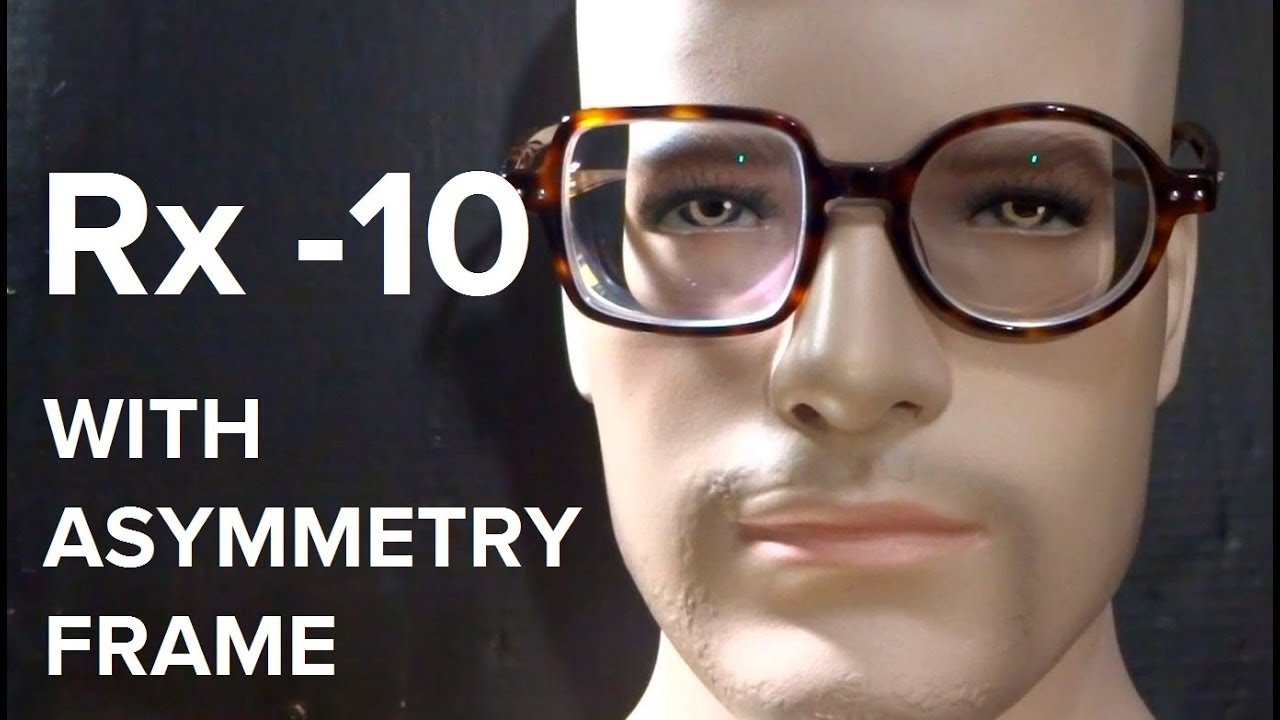 -10 Myopia With Round Square Frame Lenses Thickness Comparison - YouTube