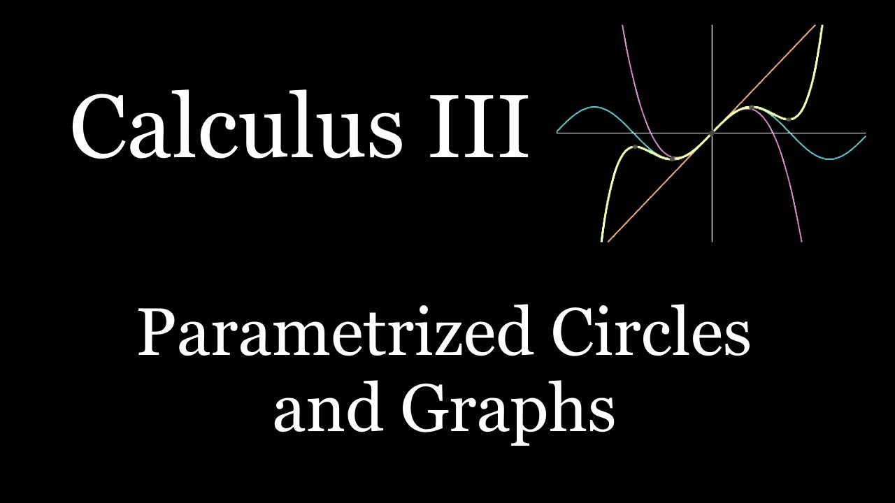 Calculus III - Parametrized Circles and Graphs - YouTube
