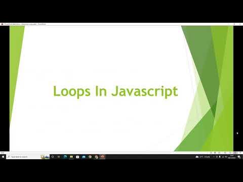 Javascript loops - YouTube