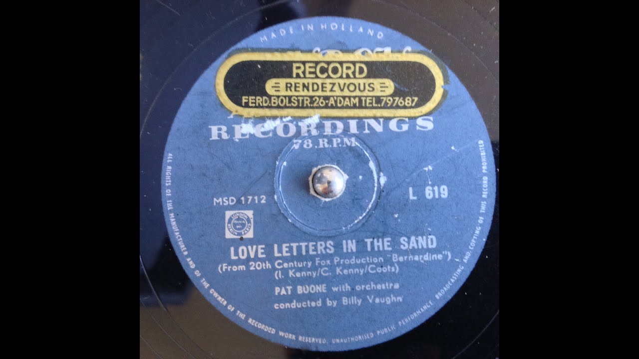 Pat Boone - Love letters in the sand - YouTube