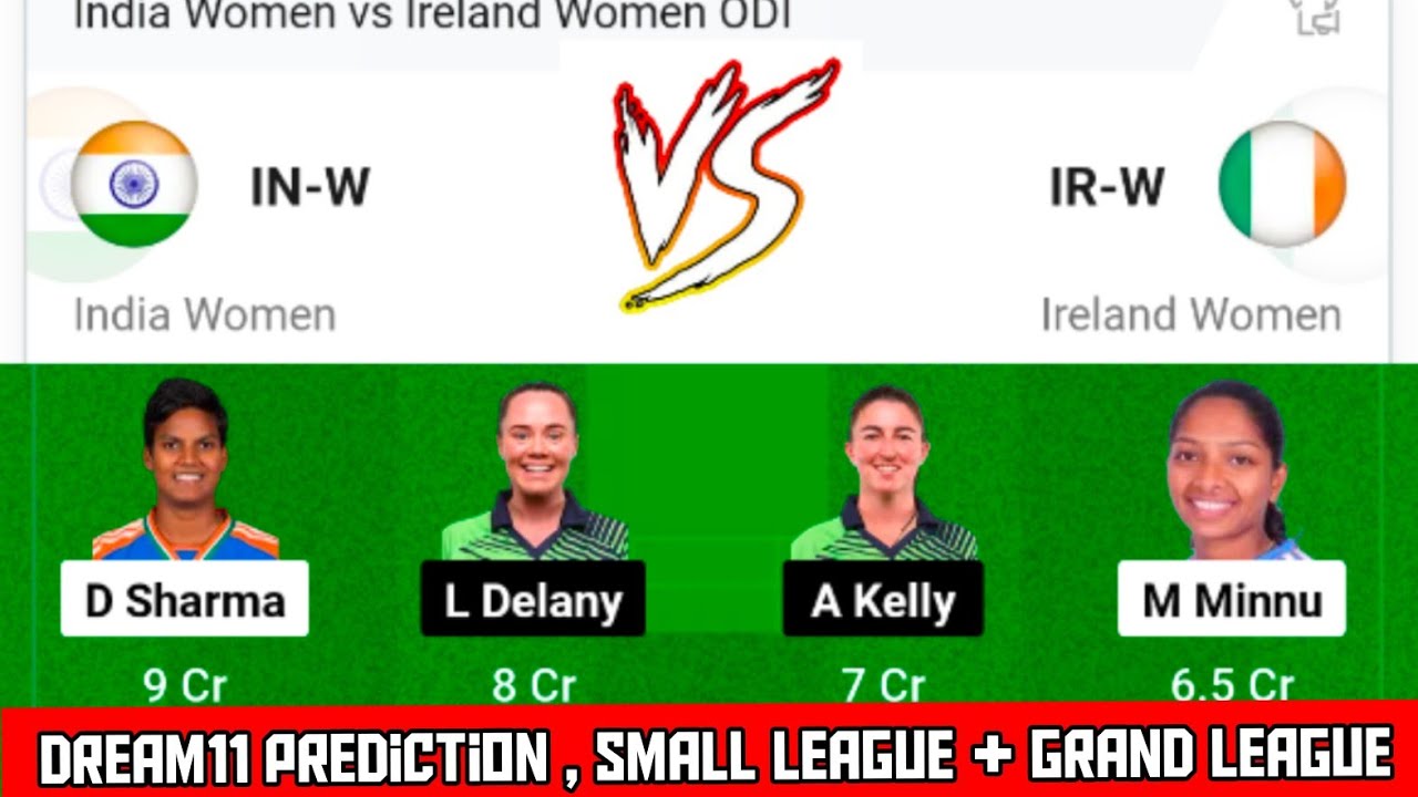 IN-W vs IR-W Dream11 || IN-W vs IR-W Dream11 Prediction || India Women ...