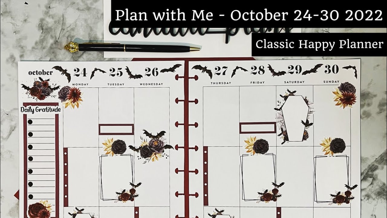 Plan with Me | Classic Happy Planner - October 24-30 2022 | Steph's ...