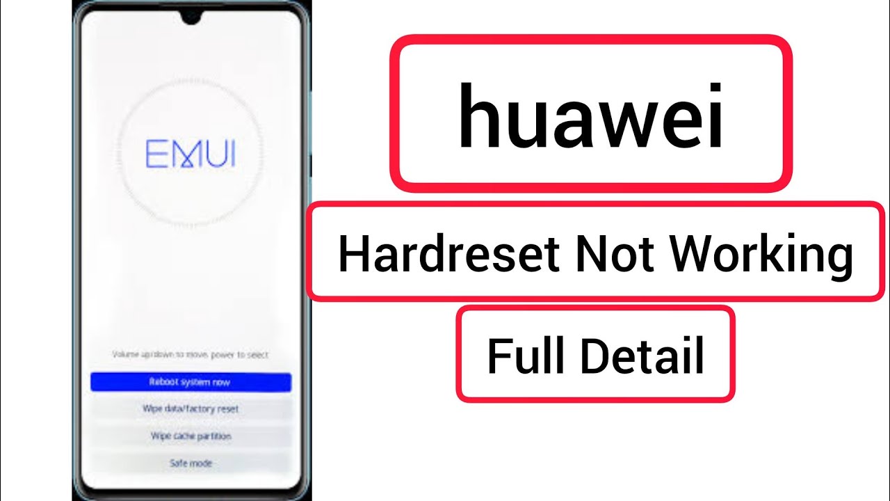 Huawei all model Hardreset not working Fix - YouTube
