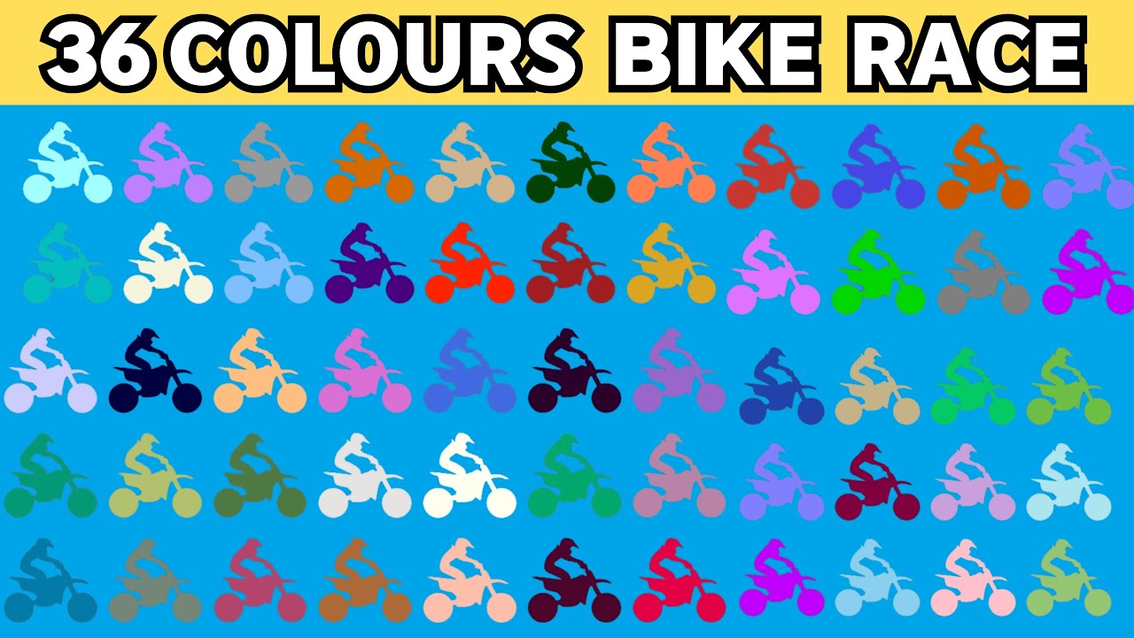 36 Colours Motorbike & 35 Elimination Dirt Bike Race Tournament in ...