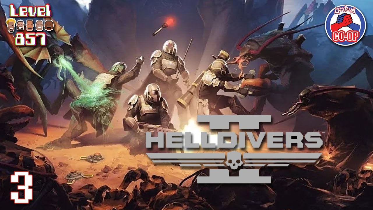We Dive Into Hell Head First w/ Helldivers 2! 4 Players Co-op | Part 3 - YouTube