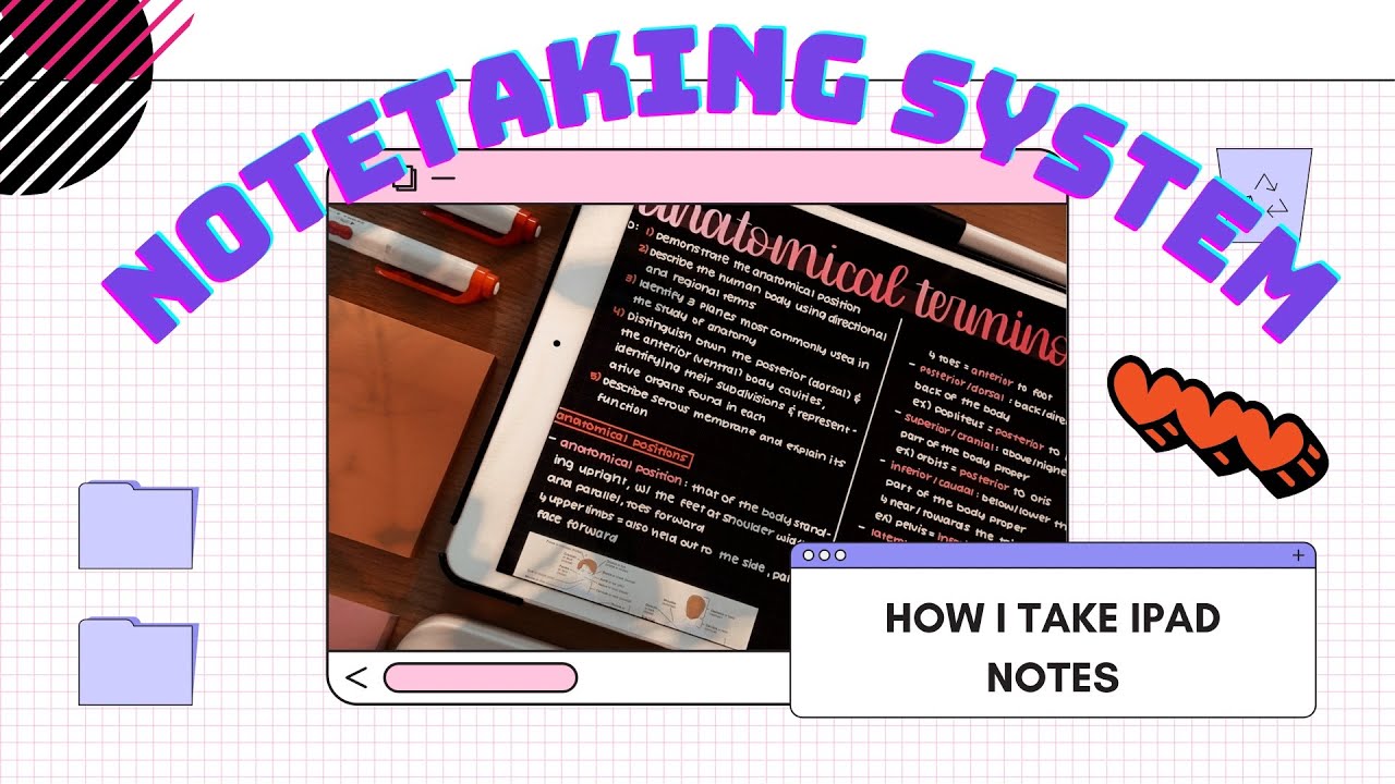 how I take notes on my ipad || my notetaking system - YouTube