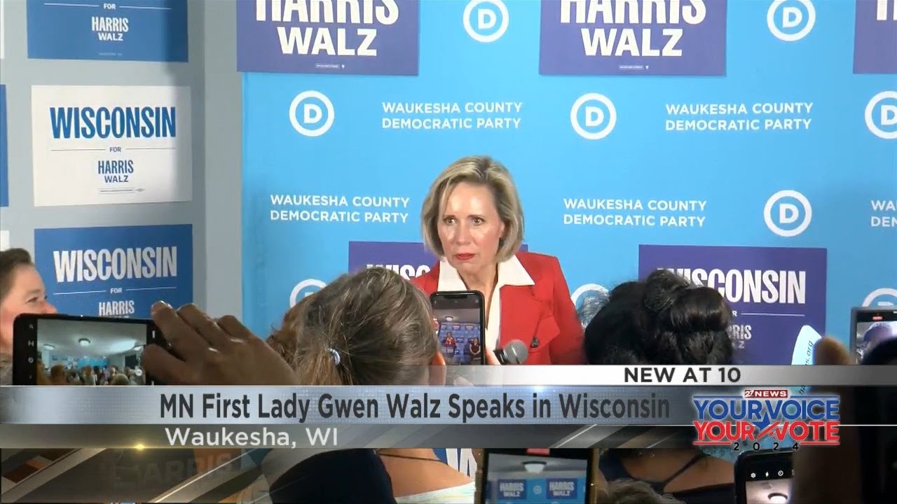 MN First Lady Gwen Walz Speaks in Wisconsin - YouTube