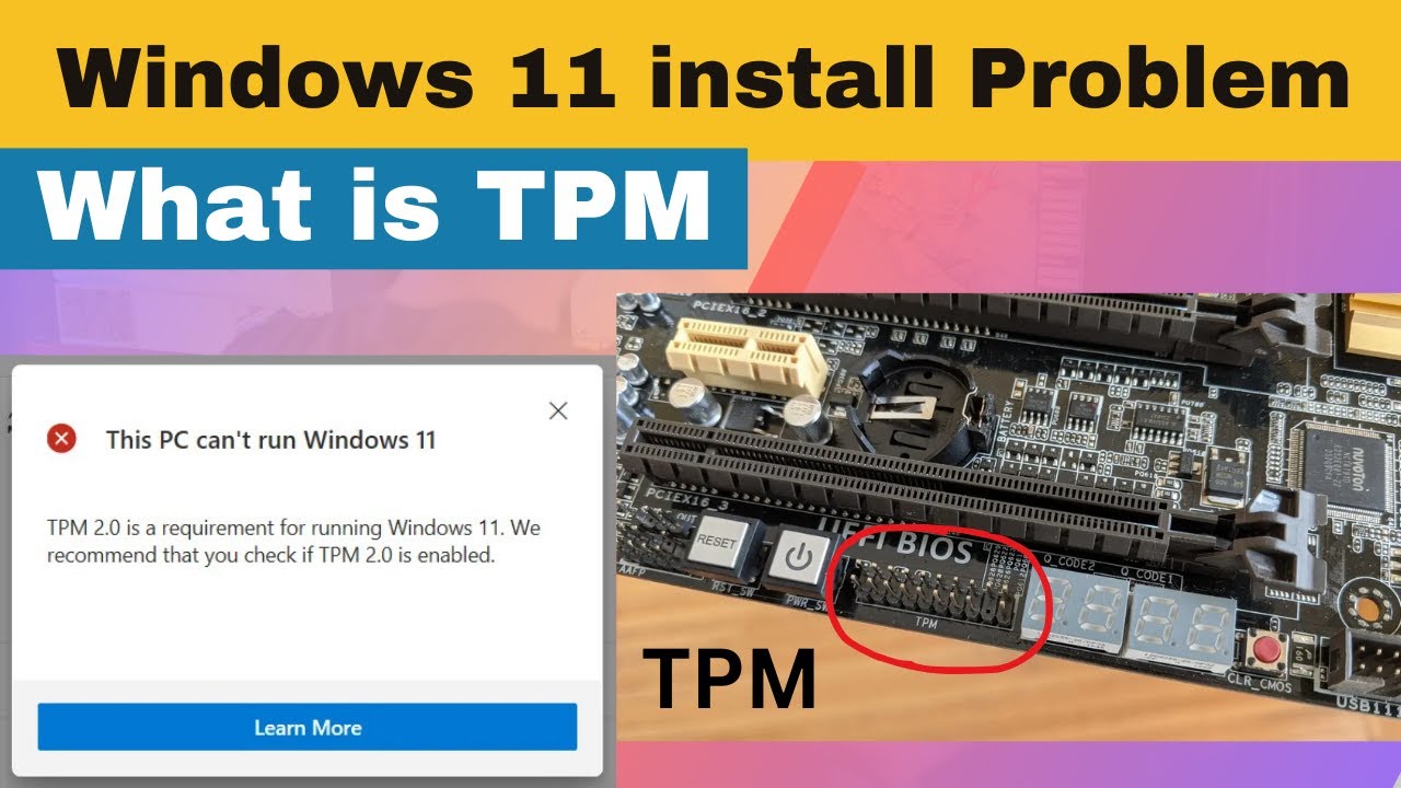 What is TPM?? l This is pc meets windows 11 requirement l Windows ...