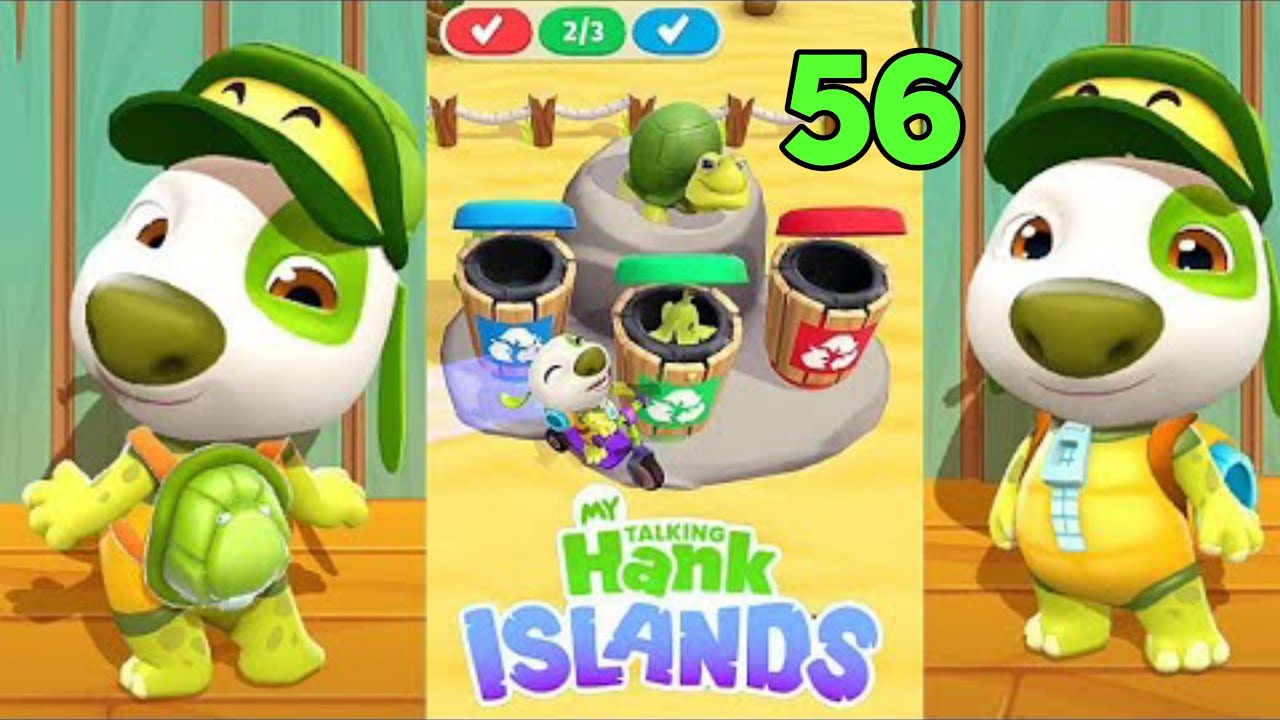 Hank Are play with All Animals - New Update - My Talking Hank: Islands ...