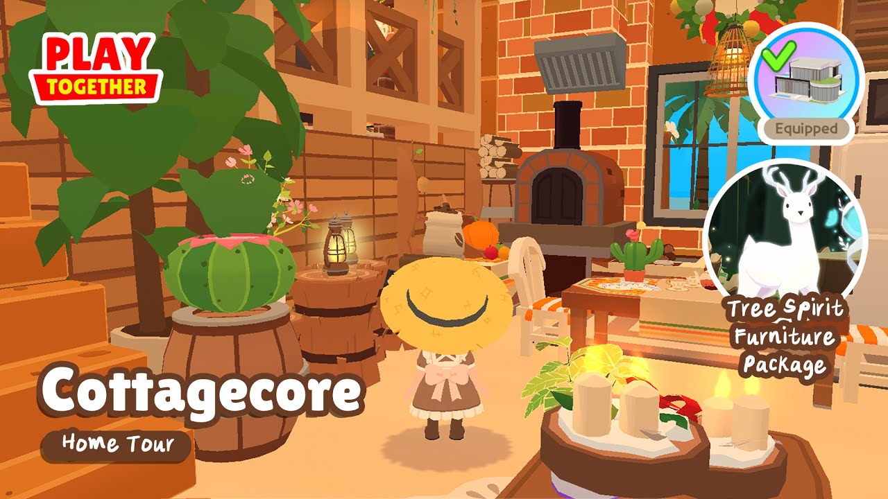 Cottagecore Island Tour 🏝️🌿 + Tree Spirit Furniture Package Unboxing ...
