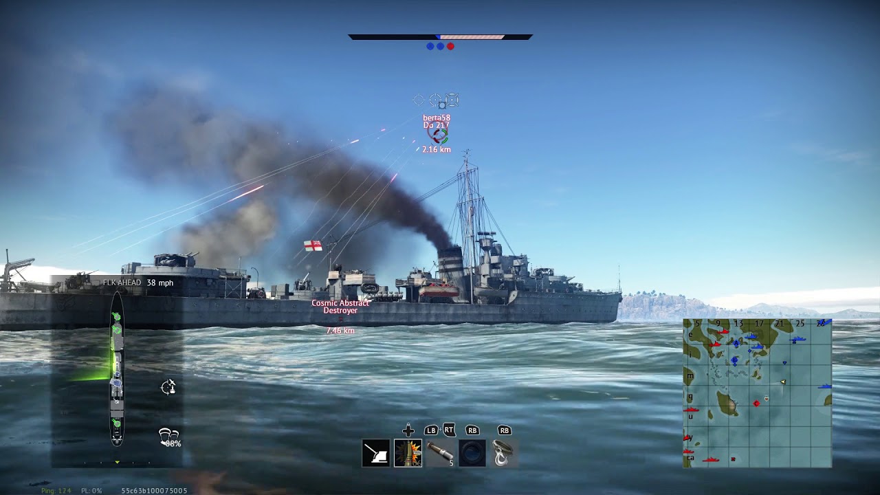 War Thunder: HMCS Haida, HMS Nepal (just) and HMS Enterprise - YouTube