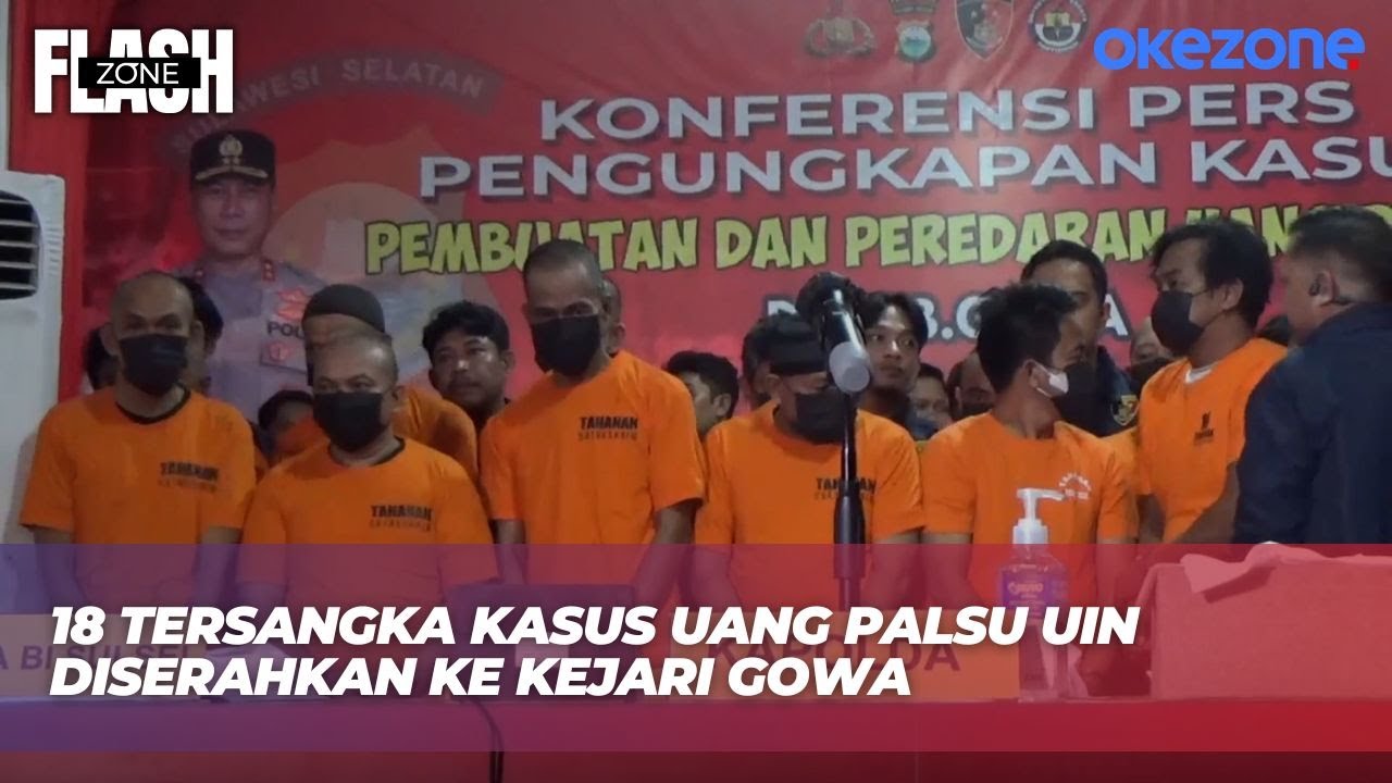 Berkas 18 Tersangka Sindikat Upal Diserahkan ke Kejari, ASS Akui Tak Terlibat | Flash Zone - YouTube