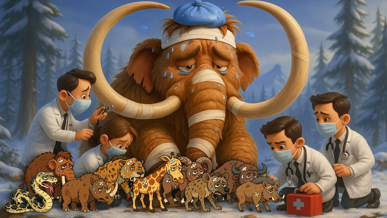 Ice Age Sick Safari Animals | Prehistoric Animals at Ice Age Hospital ...