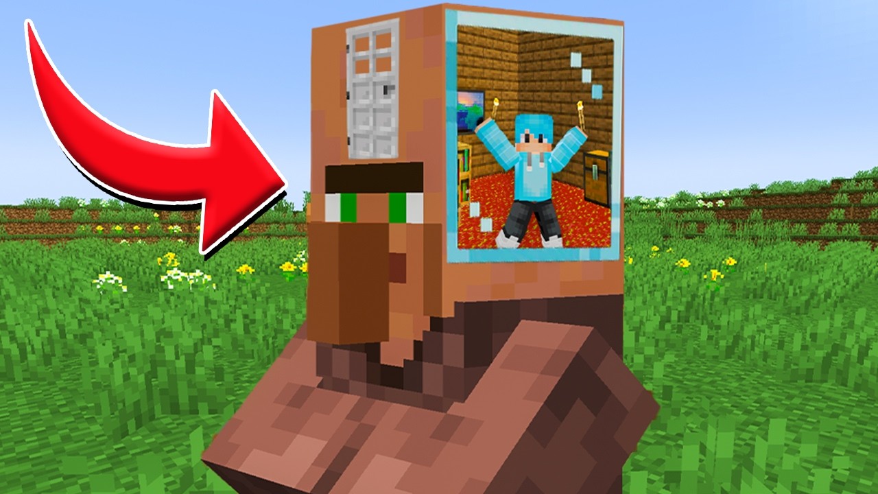 How To Live INSIDE A VILLAGER in Minecraft - YouTube
