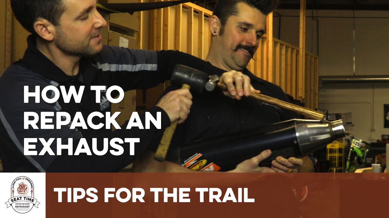 How to Repack an Exhaust : Tips for the Trail - YouTube