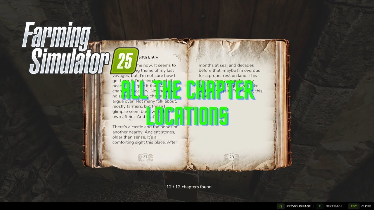 Farming Simulator 25 All 12 Collectible Chapter Locations on Kinlaig ...