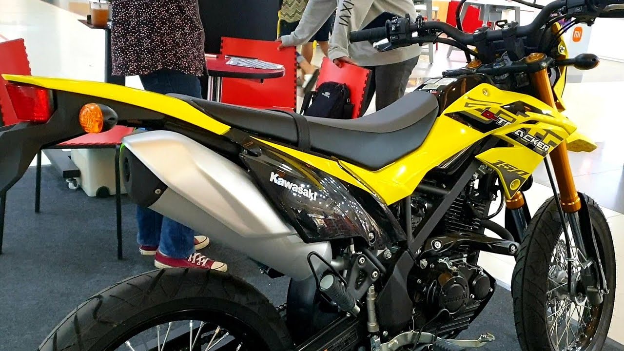 Kawasaki D TRACKER 150 SE Warna Kuning | Merambah Masuk Mall !! - YouTube