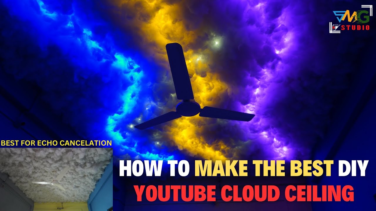 How To Make The Best DIY YouTube Cloud Ceiling | SmOKIE_xDs Space | - YouTube