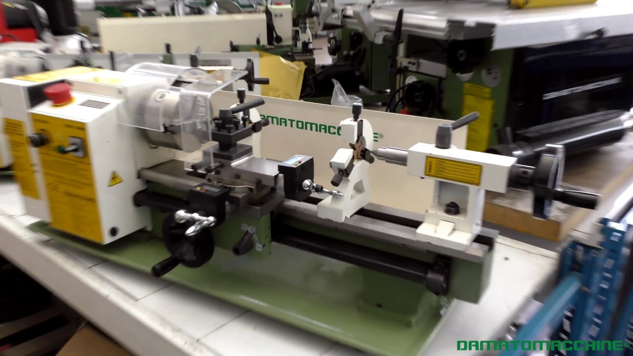 Mini Tornio da Banco modello Edison 400 - YouTube