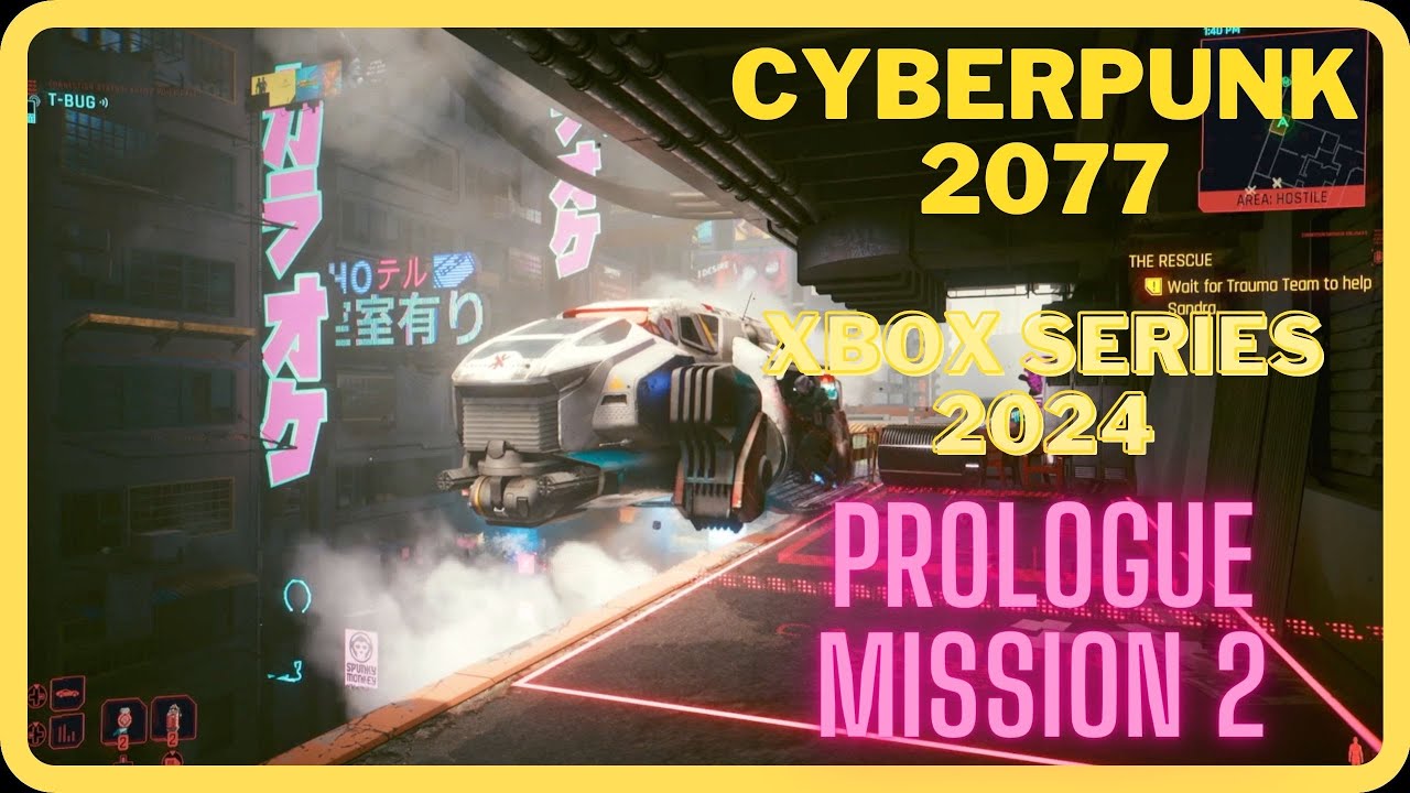 Cyberpunk 2077 Prologue Mission 2 The Rescue No Commentary Walkthrough ...