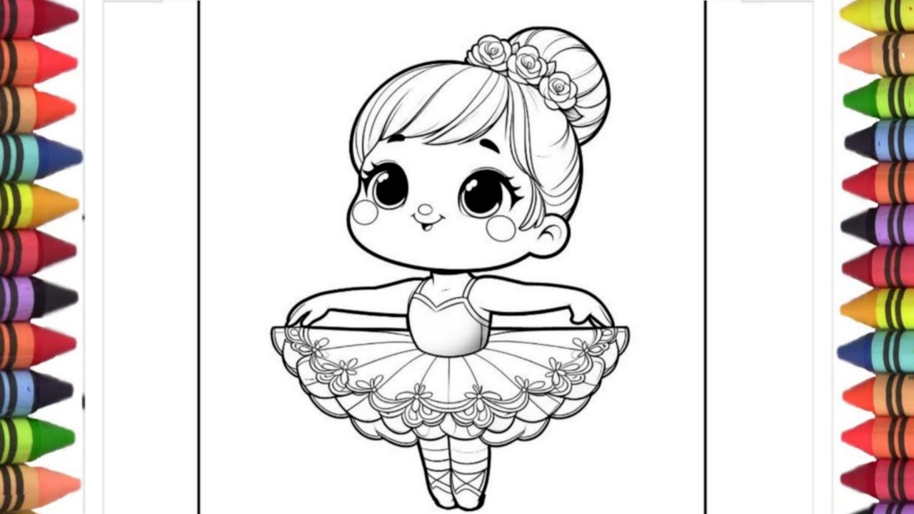 Ballerina Fancy Nancy colouring painting and drawing for kids, fancy ...