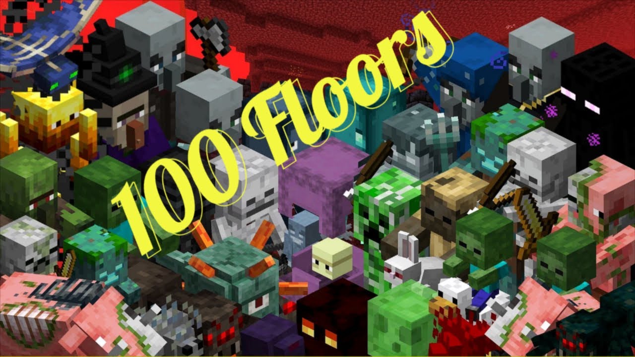 We played 100 Floors in Minecraft (Can we survive) - YouTube