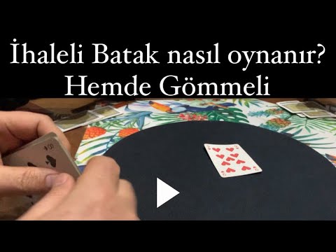 İhaleli Batak Nasıl Oynanır? ( Karabatak - Kağıt Ustası ) Gömmeli İhaleli