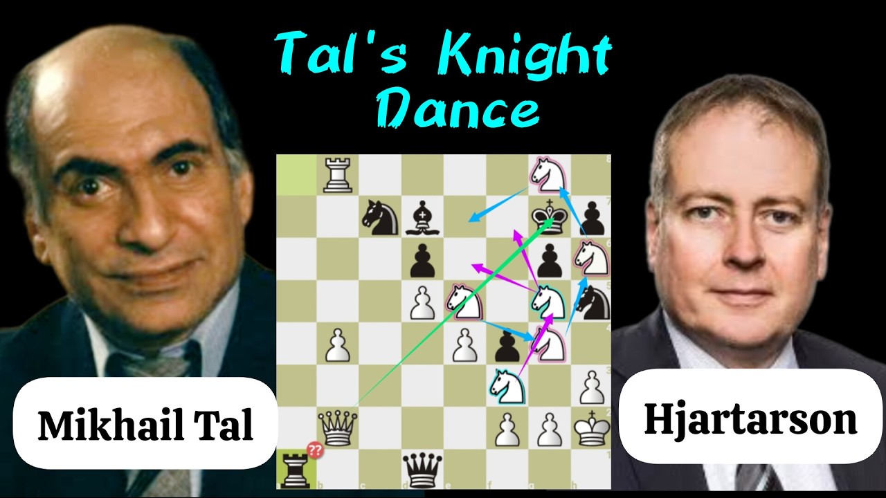Tal's Knight Dance: Stunning 5-Move Checkmate Against Hjartarson ...