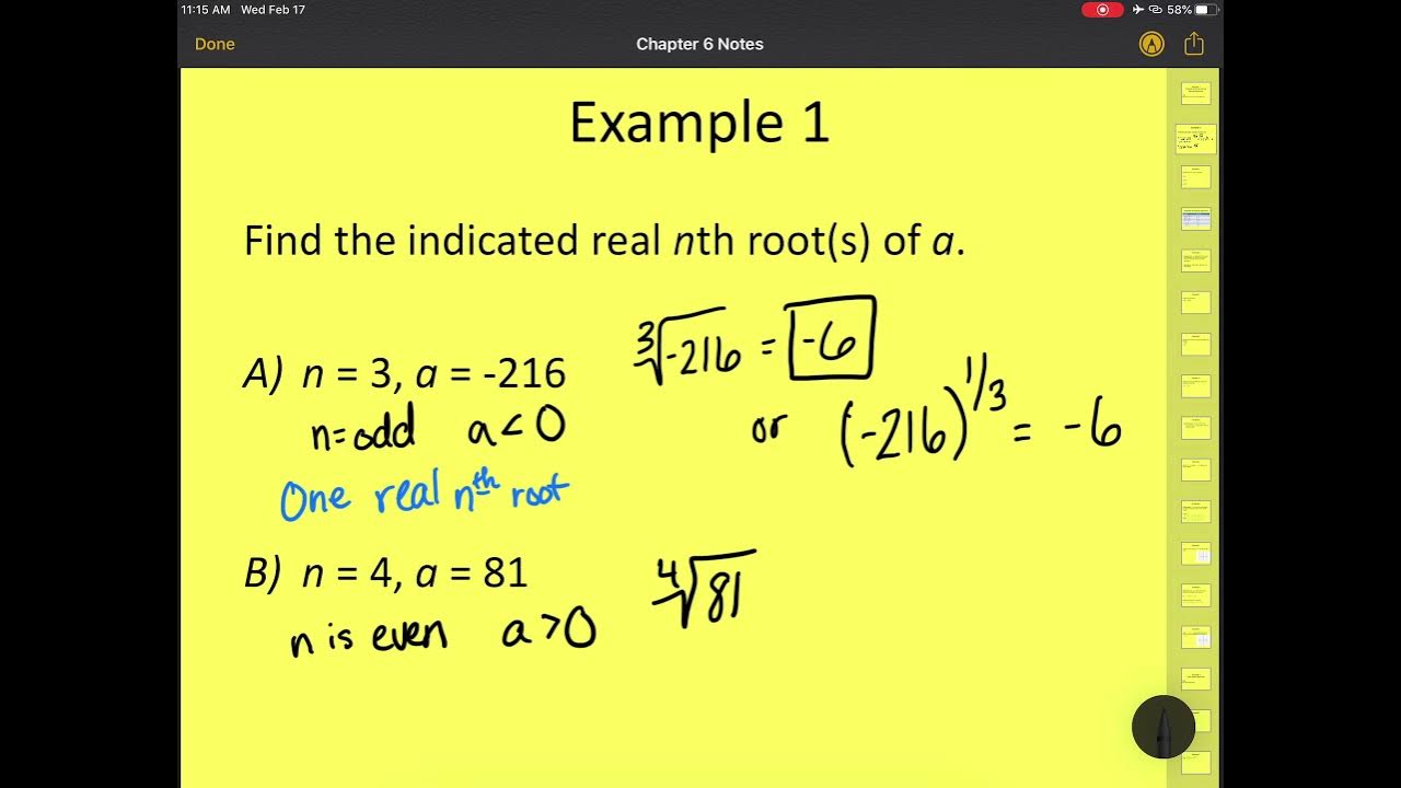 section-6-1-evaluate-nth-roots-and-use-rational-exponents-youtube