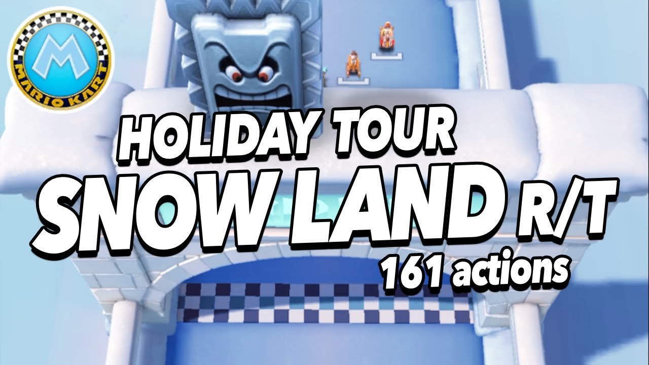 Mario Kart Tour - GBA Snow Land R/T | Holiday Tour 2022 - YouTube