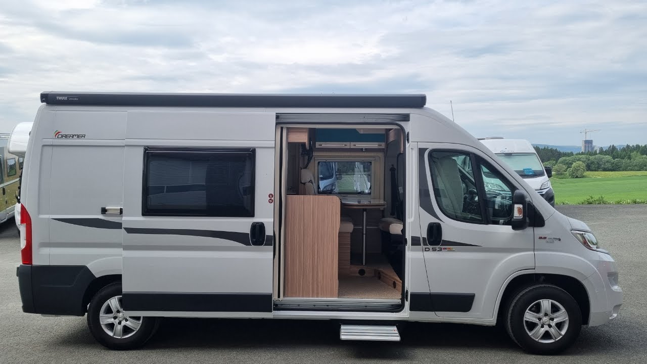 Dreamer D53 by Rapido - Small Campervan With 4 Permanent Beds - YouTube