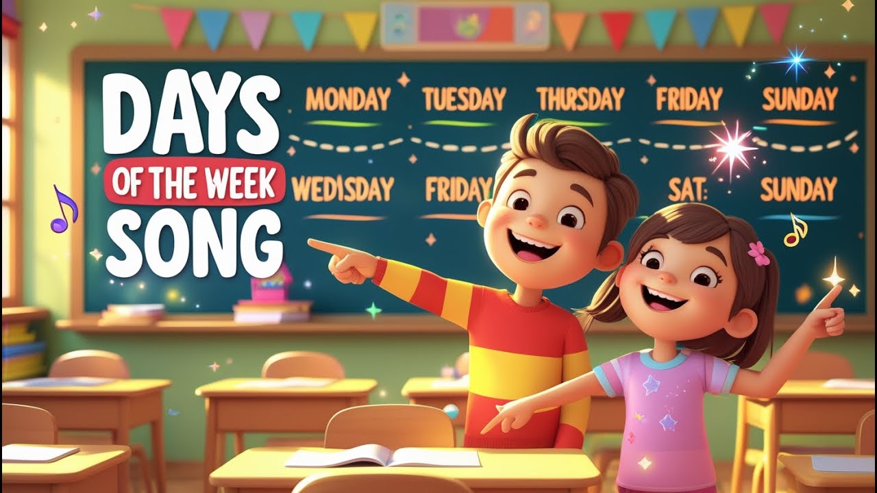 Learn Days of the Week Song 🗓️ | Learn the 7 Days with Fun & Music ...