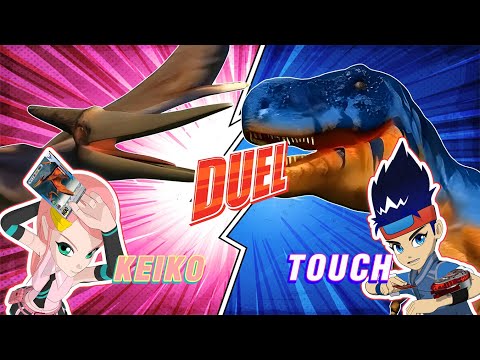 Dinosaur Master Duel : Keiko VS Touch  #dinosaur #dinosaursbattles #jurassicworld #dinosaurs