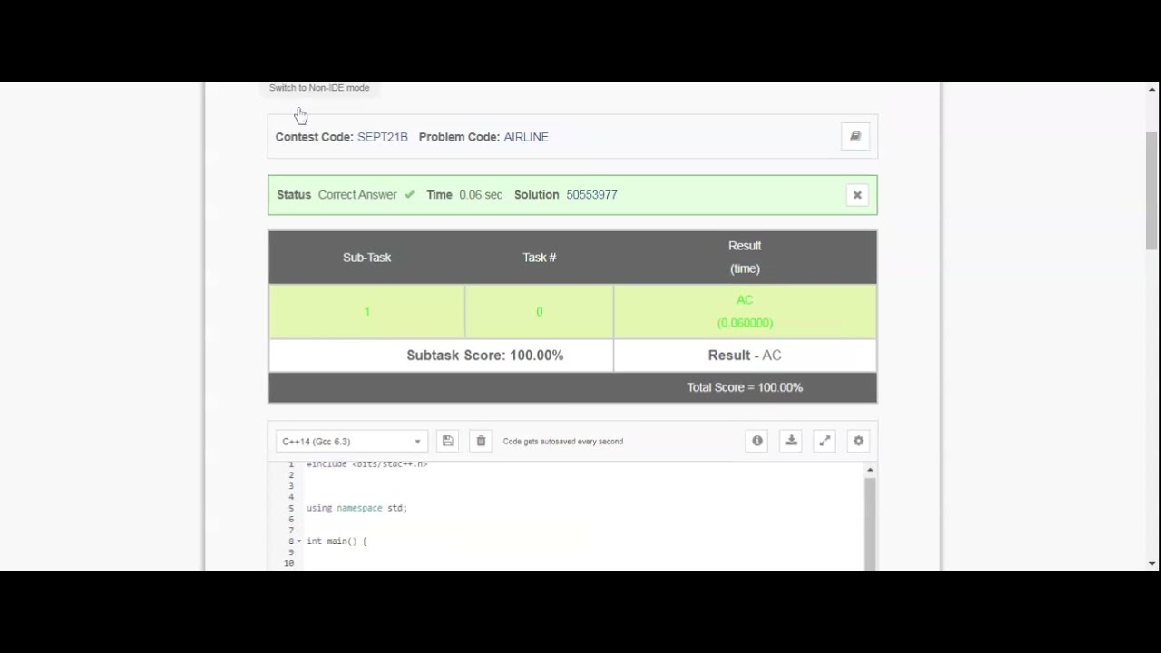 CodeChef Solution- Airline Restrictions Problem Code: AIRLINE SEPT21B September Long Challenge ...