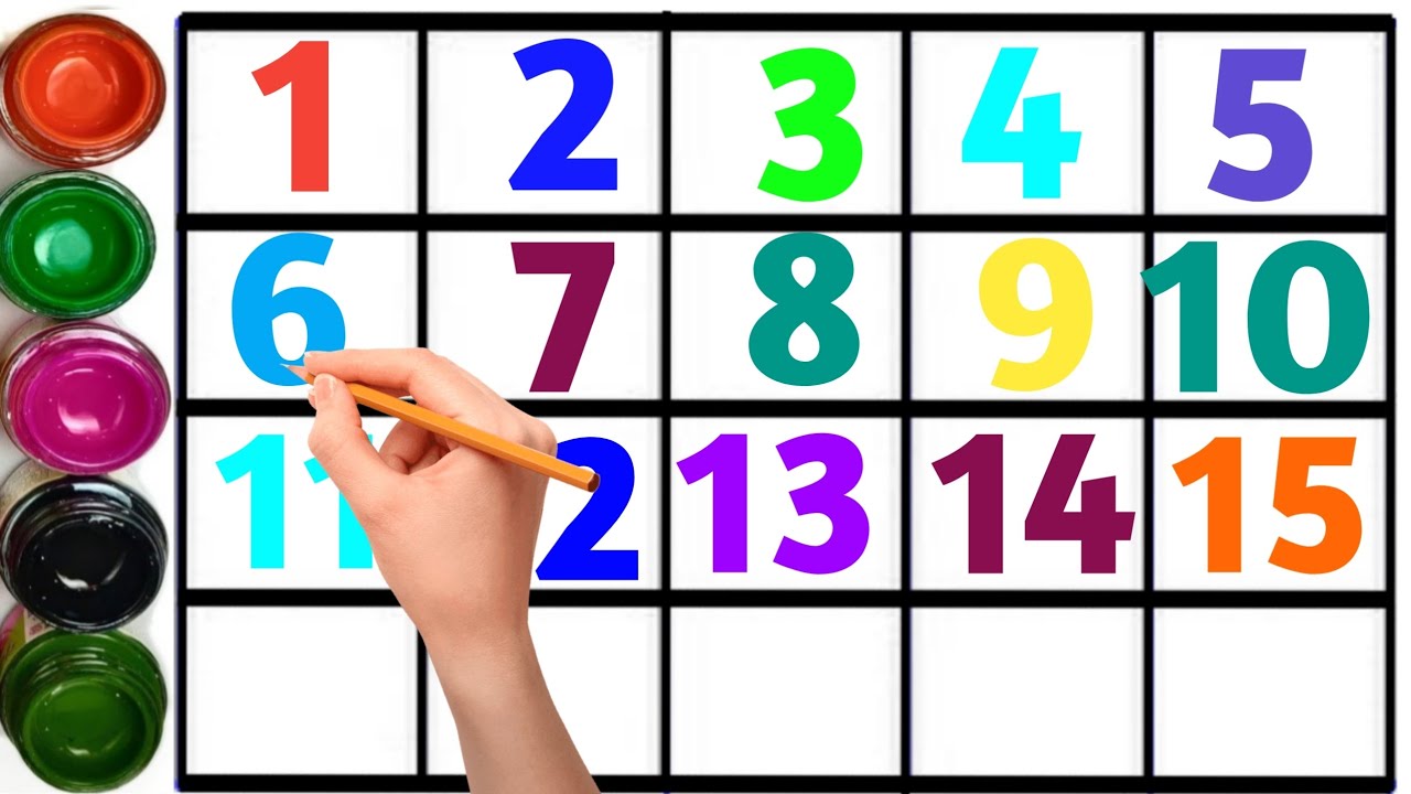 Number Song | 1234 Lego Numbers | Number Names | 1 To 10 | Counting for ...