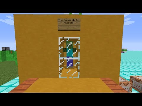 Minecraft-Hostile Mobs In Peaceful - YouTube
