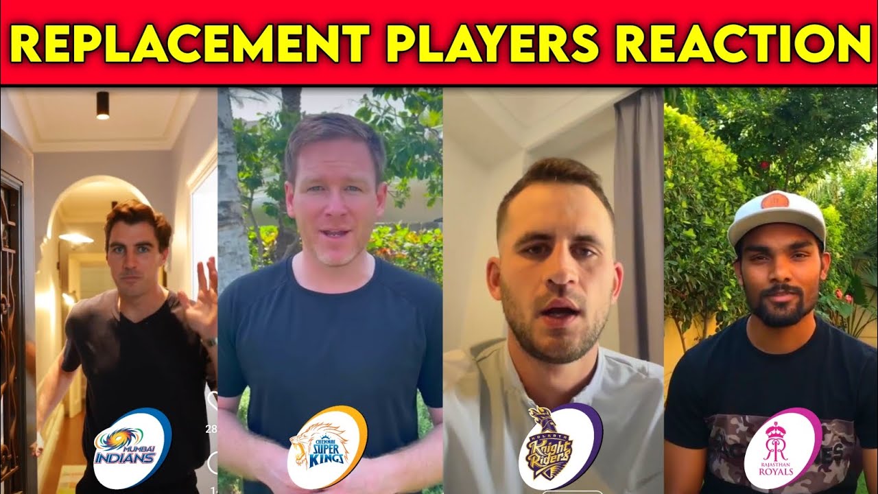 IPL 2023 Replacements Players Reaction | IPL New Replacements - YouTube