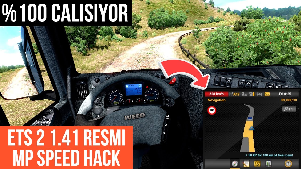 ETS 2 RESMİ MULTİPLAYER SPEED HACK (1.41) %100 ÇALIŞIYOR!!! - YouTube