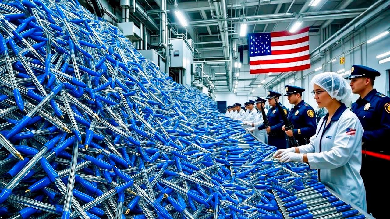 CÓMO se FABRICAN BILLONES de BOLÍGRAFOS ️ en PRODUCCIÓN MASIVA 🏭 - YouTube
